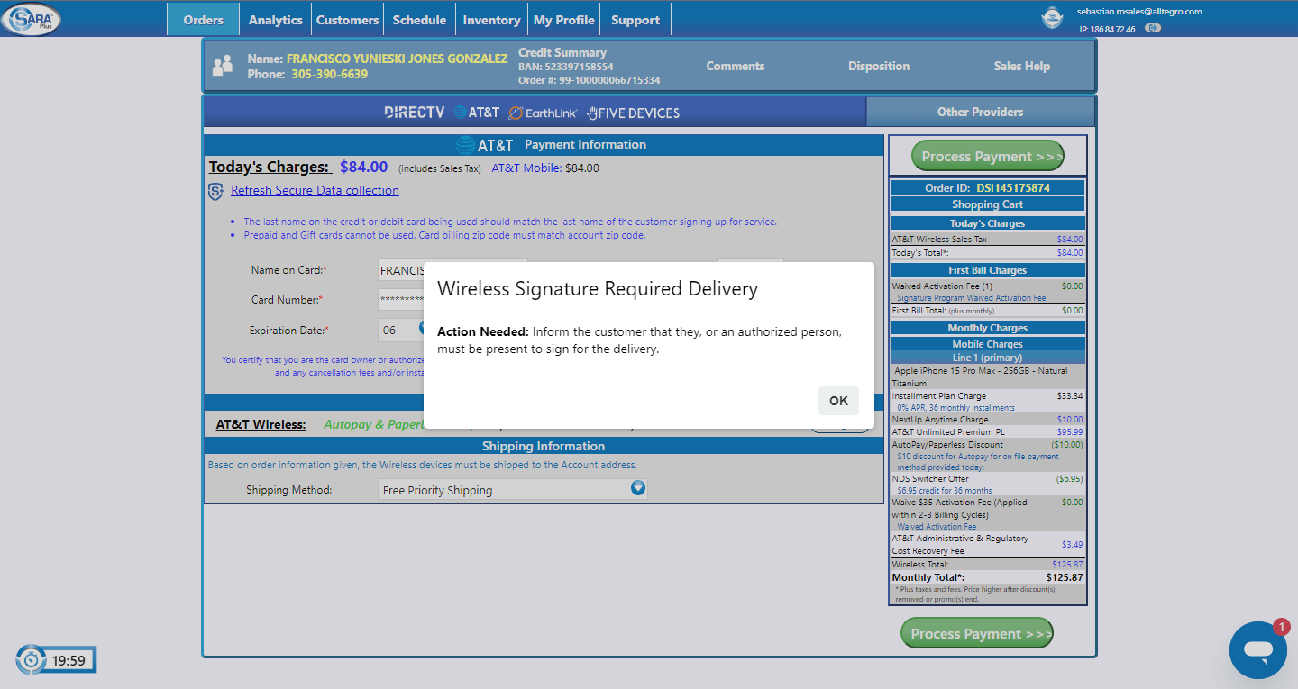 Signature Required! – SARA Plus